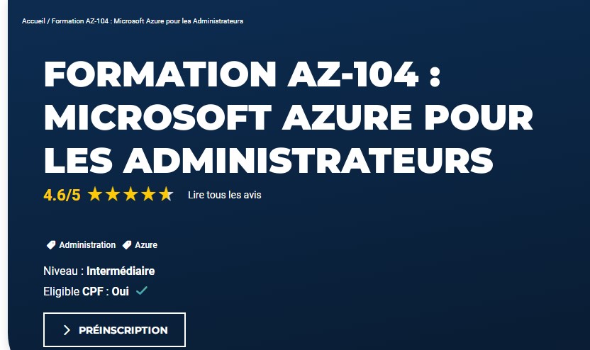 Formation AZ-104 : Microsoft Azure pour les Administrateurs - Academun