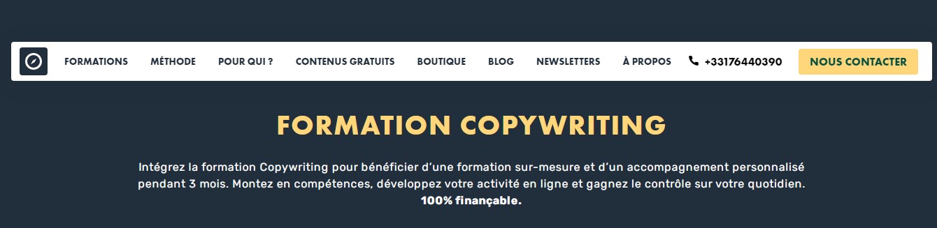 Formation Copywriting 2024 Livementor - Academun